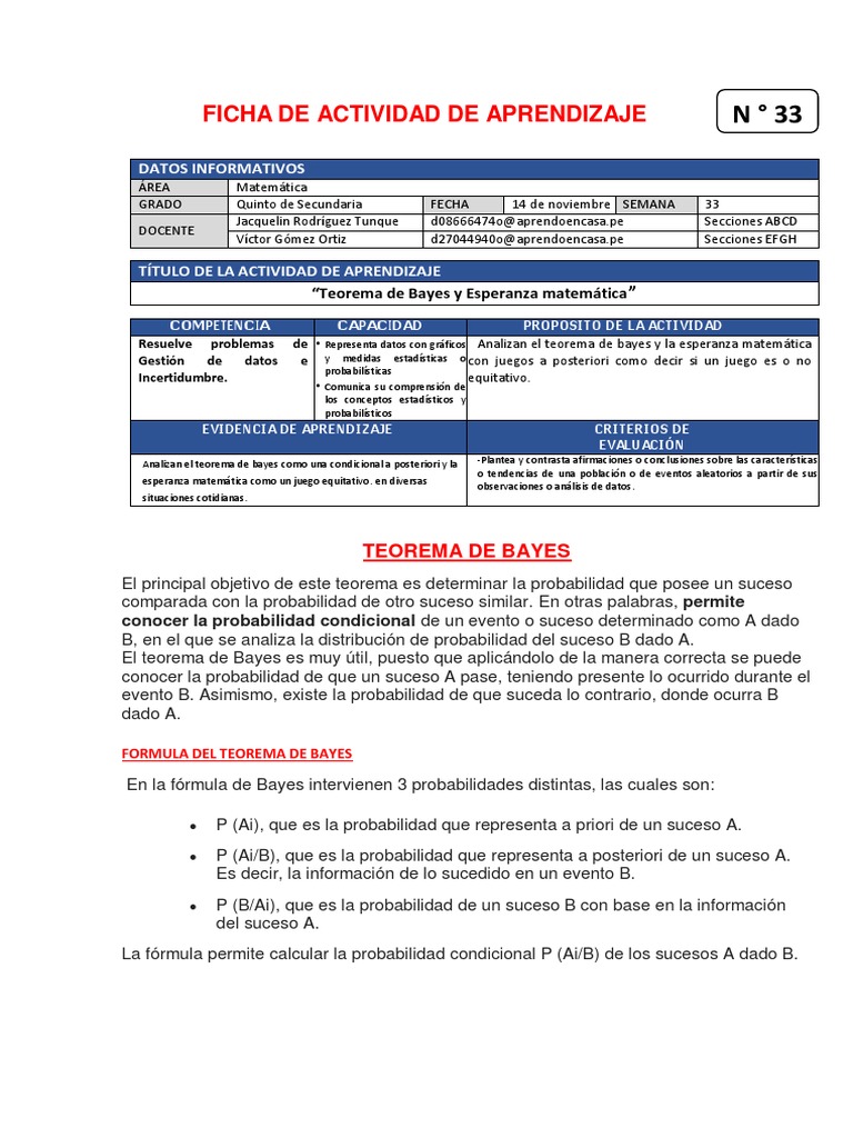 Si Aja | PDF | Valor esperado | Probabilidad