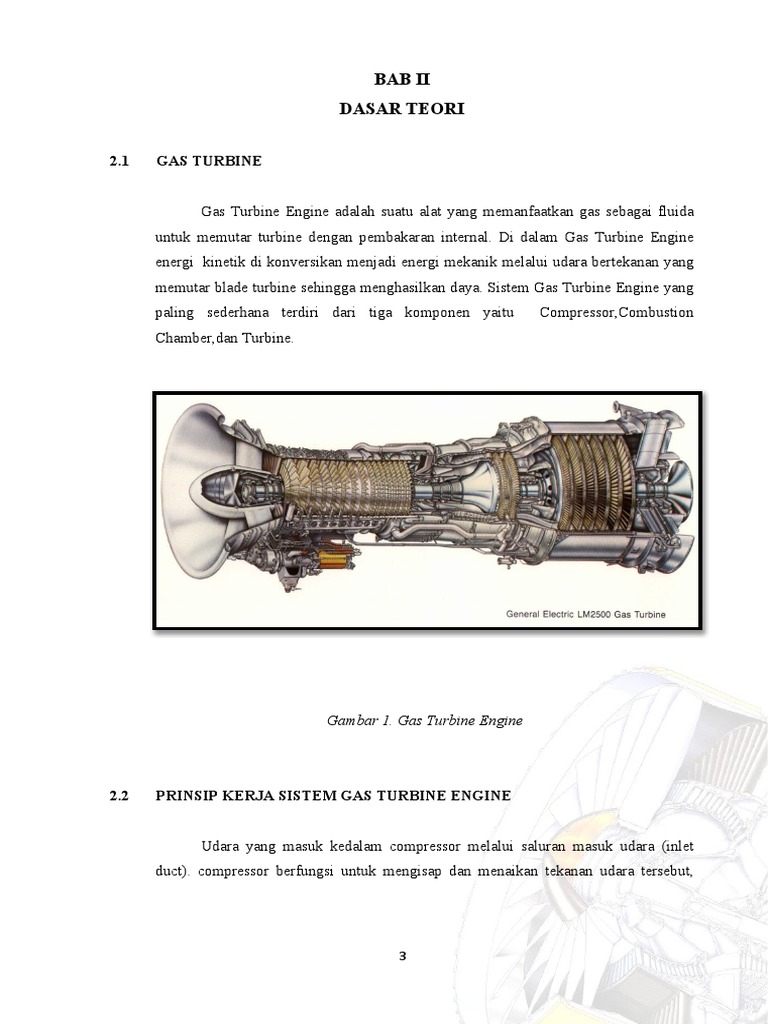 DASAR TEORI Gas Turbine | PDF