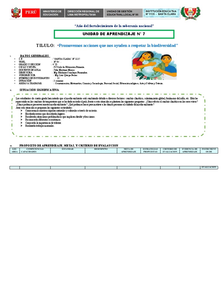 Experiencia De Aprendizaje 7 Actualizada Descargar Gratis Pdf