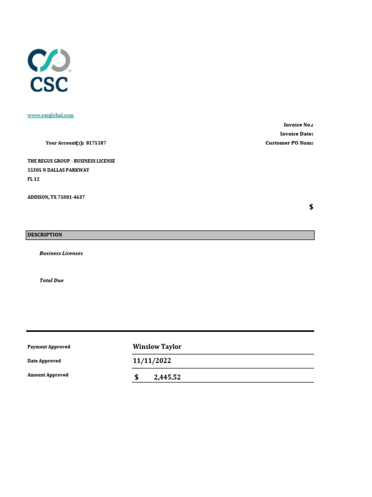 CSCSummarized - Invoice - 387273date10022022inamount2,44552 | PDF ...