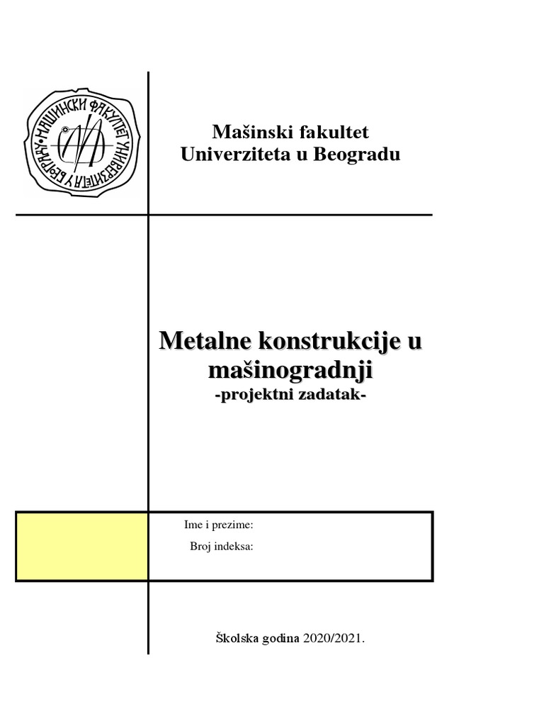 Metalne Konstrukcije | PDF