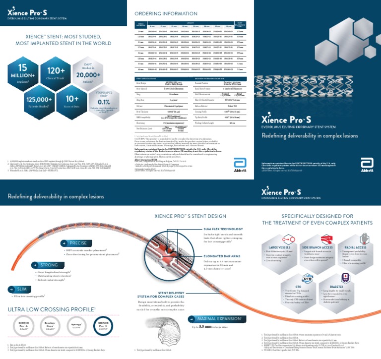XIENCE ProS Brochure | PDF | Clinical Medicine | Medical Treatments
