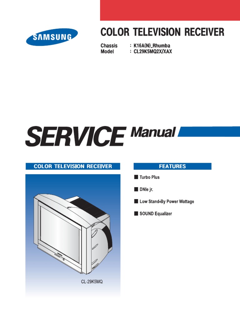 Samsung CL29K5MQ Chasis K16A (N) | PDF