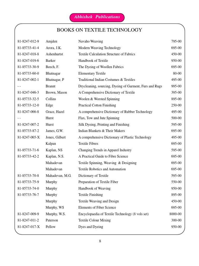 Textile Books | PDF | Textile Manufacturing | Textiles