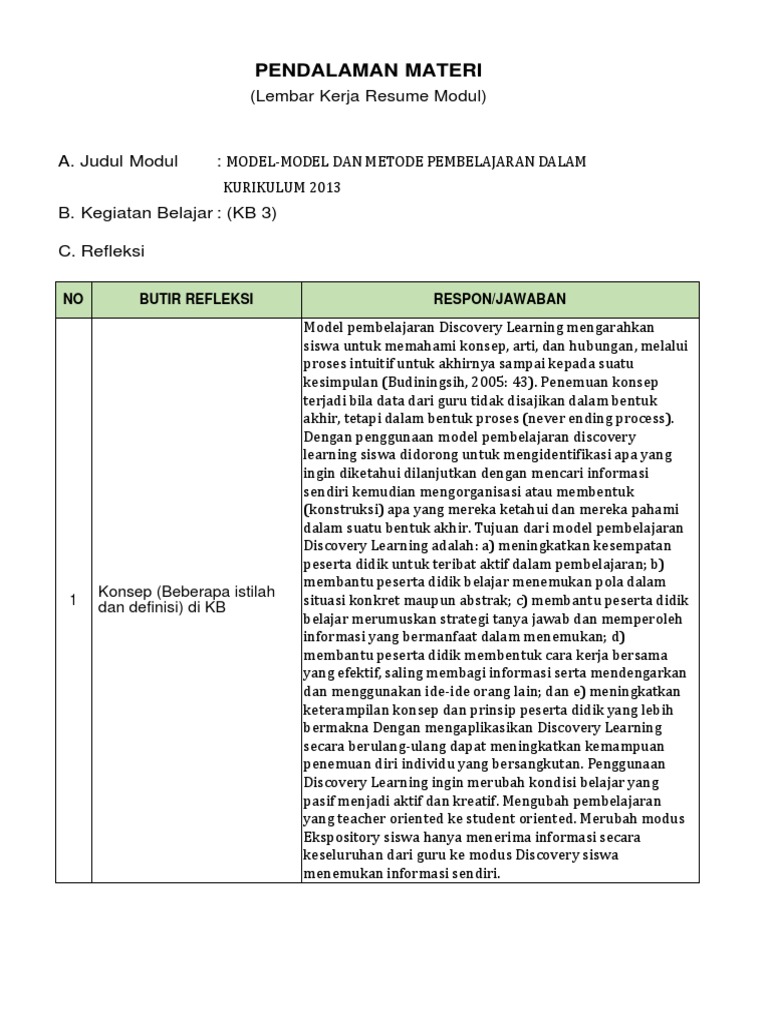 LK - RESUME PENDALAMAN MATERI PPG 2022 Modul 10 Resume 3 | PDF