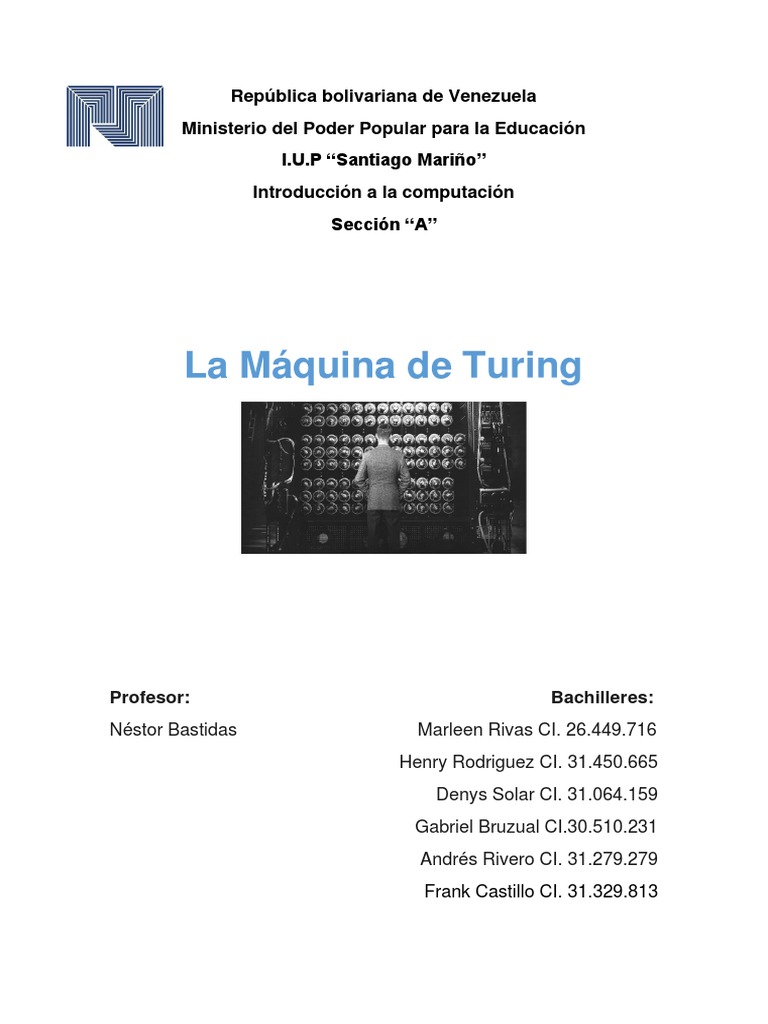 La Máquina de Turing | PDF
