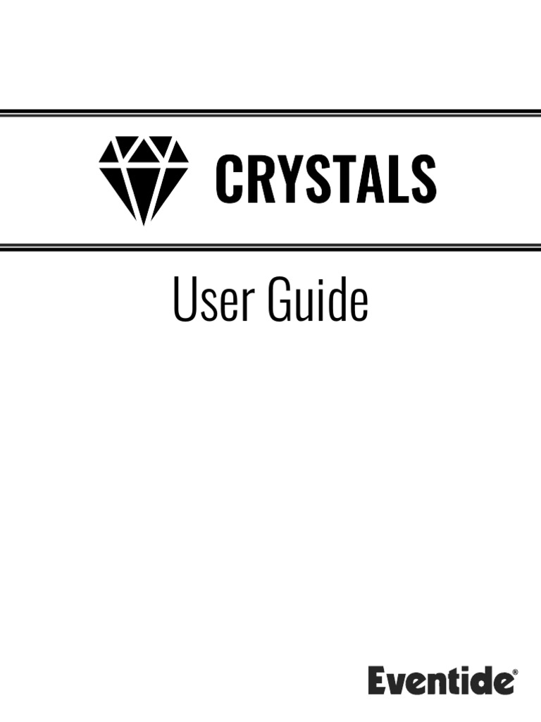 Crystals User Guide | PDF | Sound Technology | Computing
