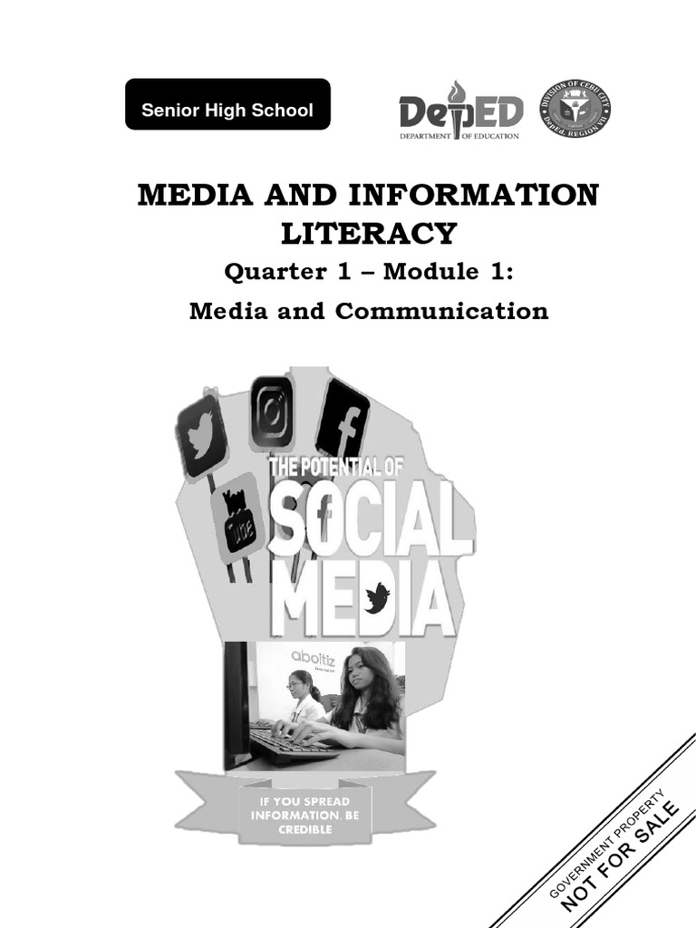 Q1 MIL Revised M1 Week-1 | PDF | Media (Communication) | Communication