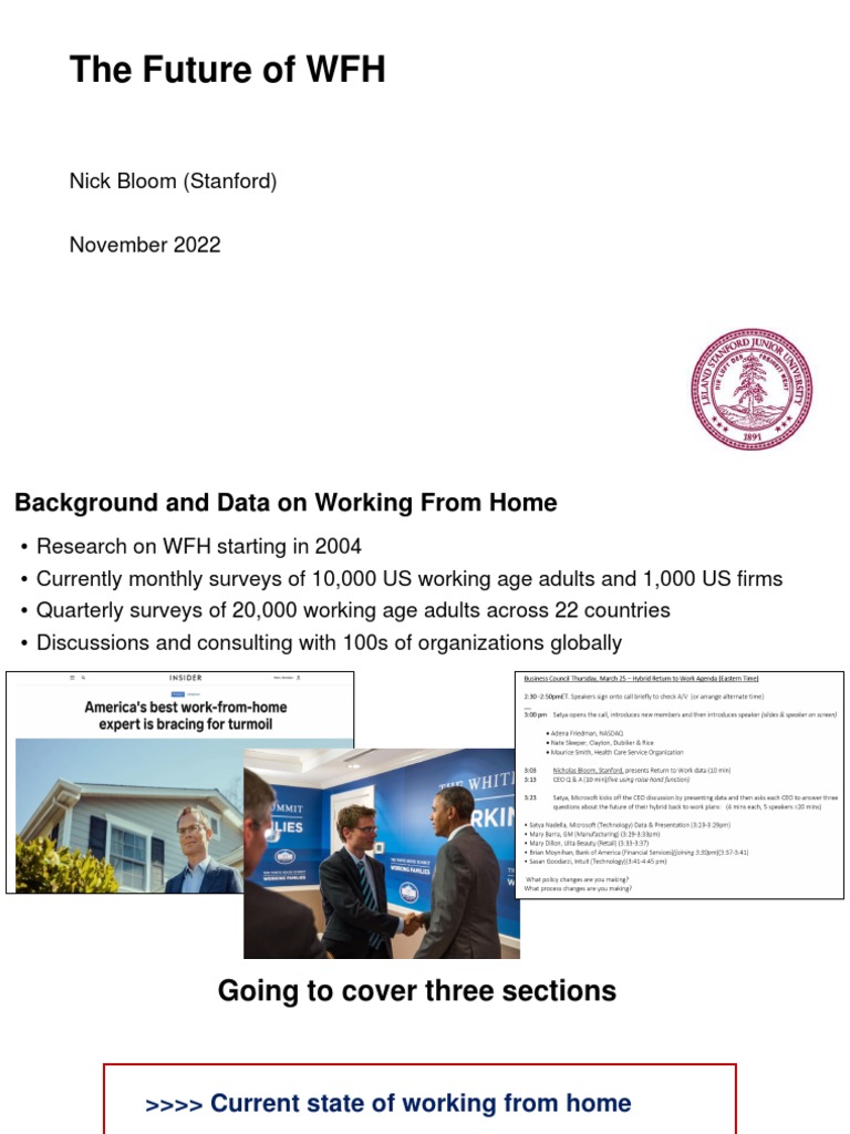 The Future of Work From Home | PDF | Employment | Startup Company