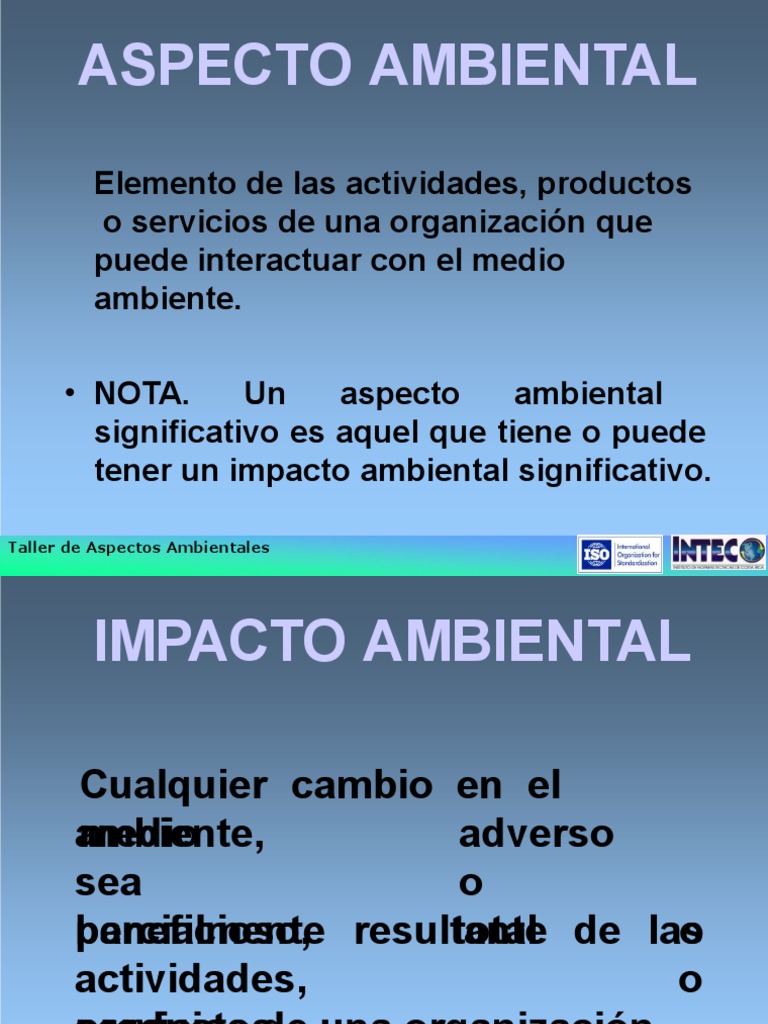 Aspecto Ambiental Significativo | PDF | Entorno natural | Agua