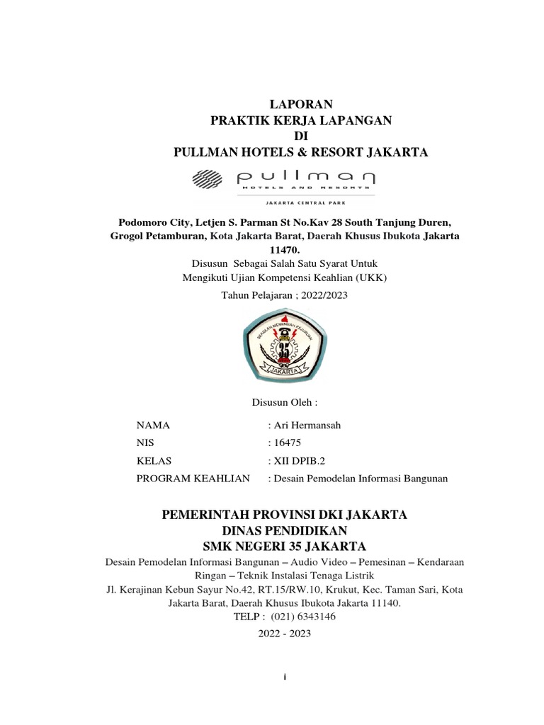 Laporan PKL Ari 12 DPIB 2 (Finish) - 1 | PDF