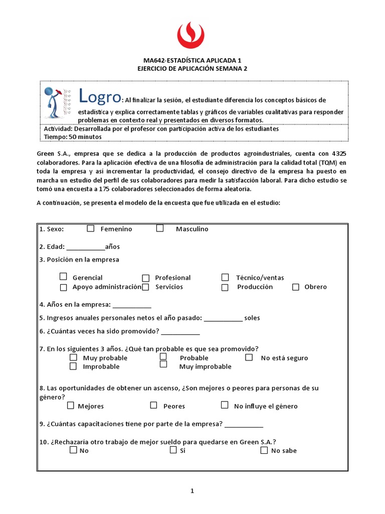 Ma642 202202 Ejercicio Aplicación Semana 2 Solución | PDF | Nivel de ...