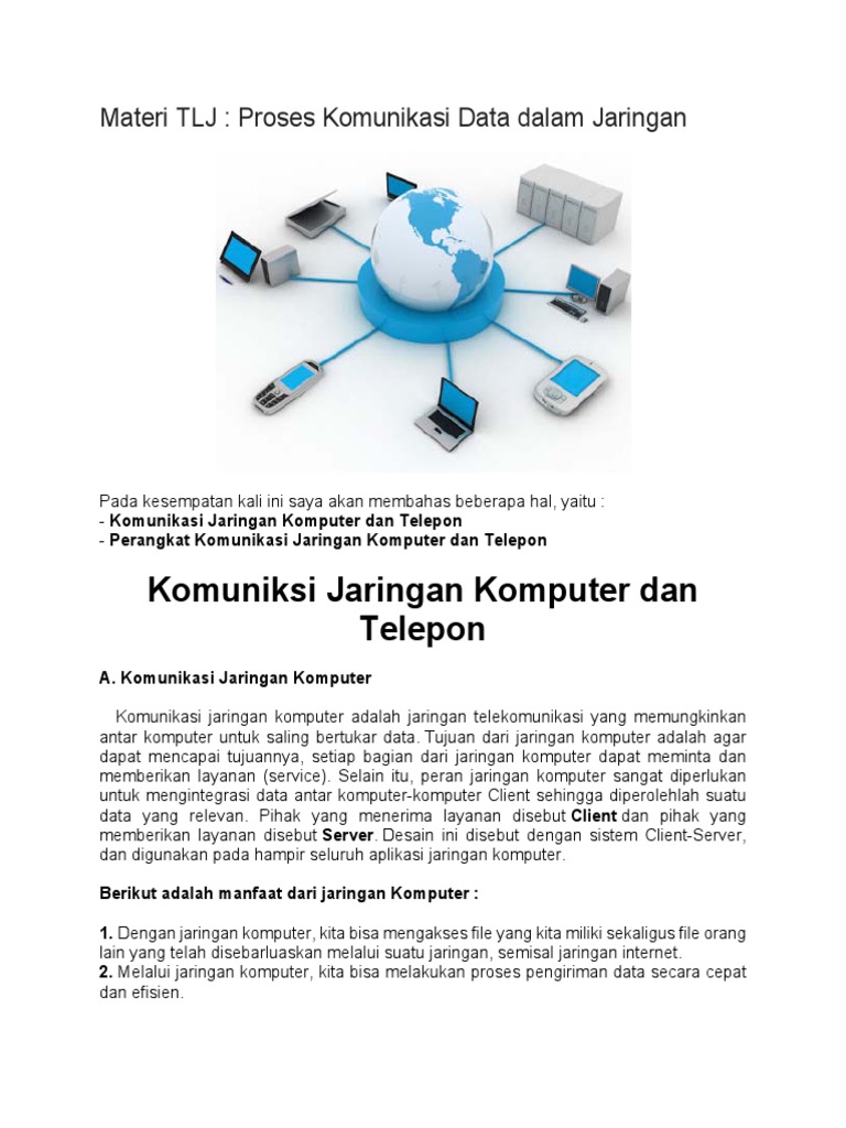 Komunikasi Data Jaringan Komputer | PDF