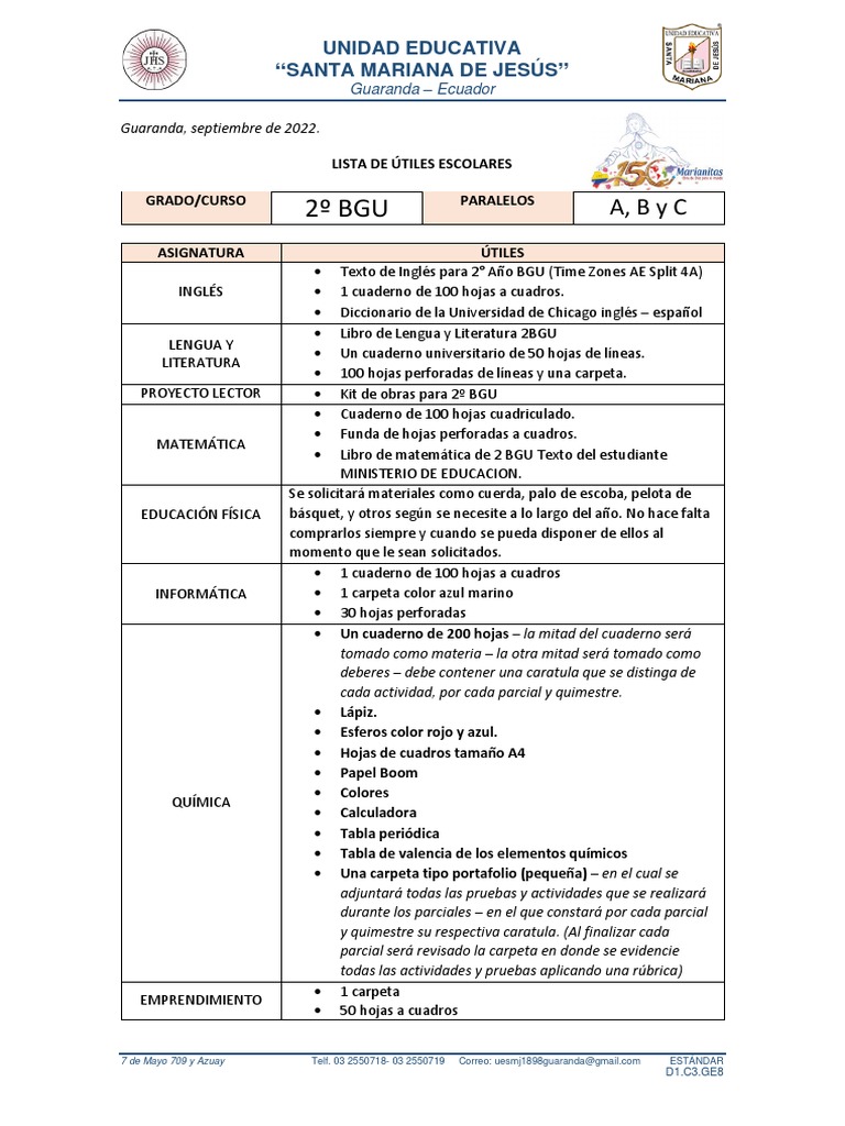 5 - Segundo BGU | PDF