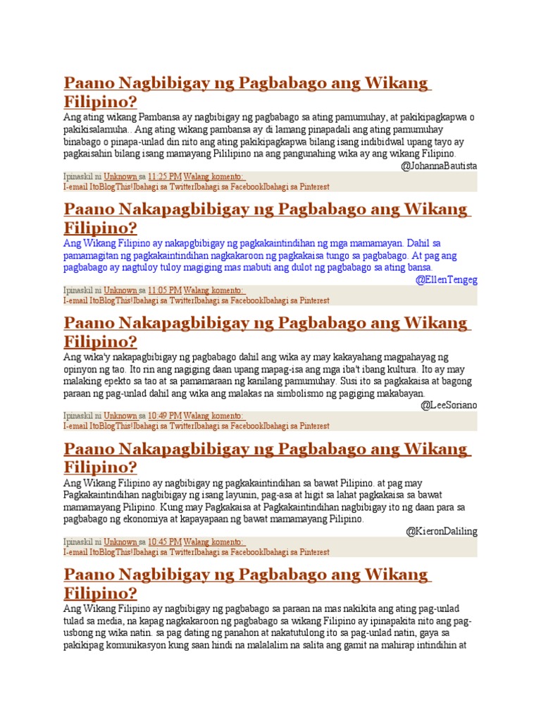Pag-Unlad NG Wika Sa Modernisasyon | PDF Pag-Unlad NG Wika Sa Modernisasyon | PDF