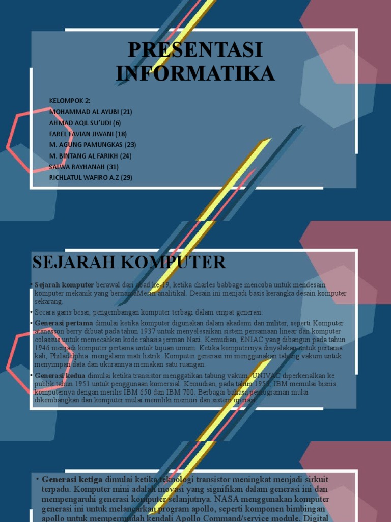 Presentasi Informatika | PDF