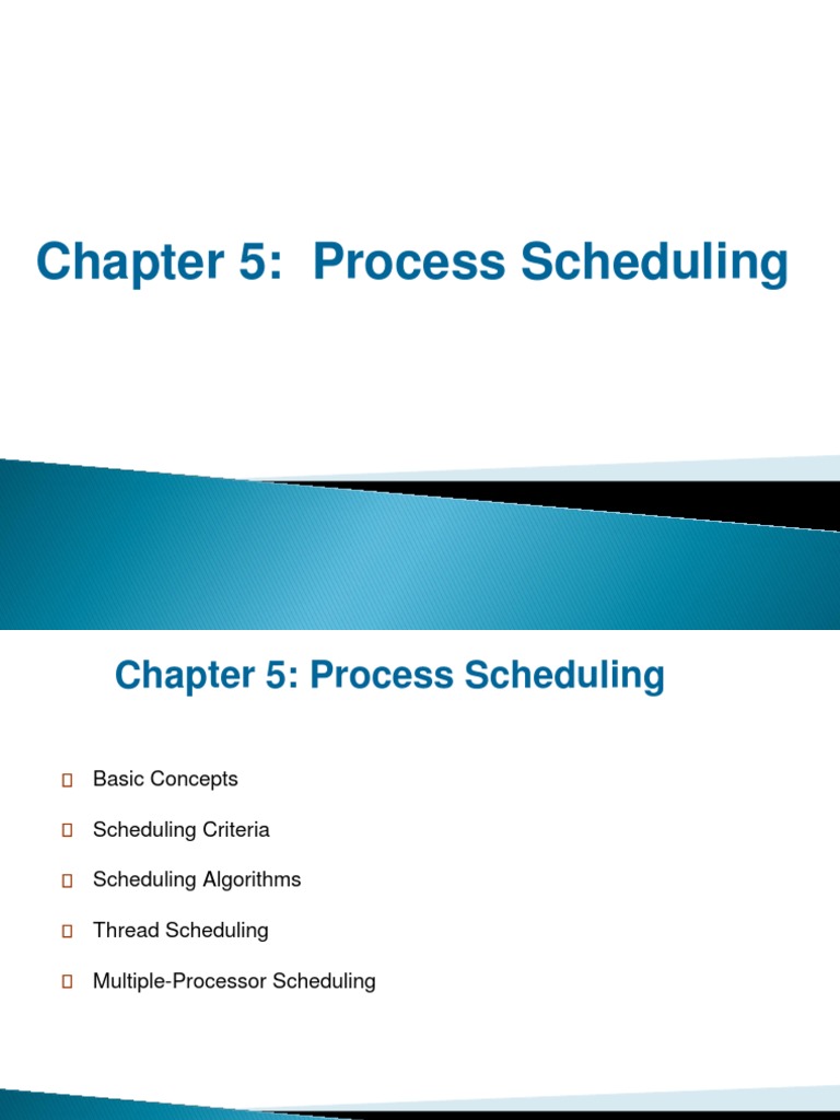 OS-Module2.2-Process Scheduling | PDF
