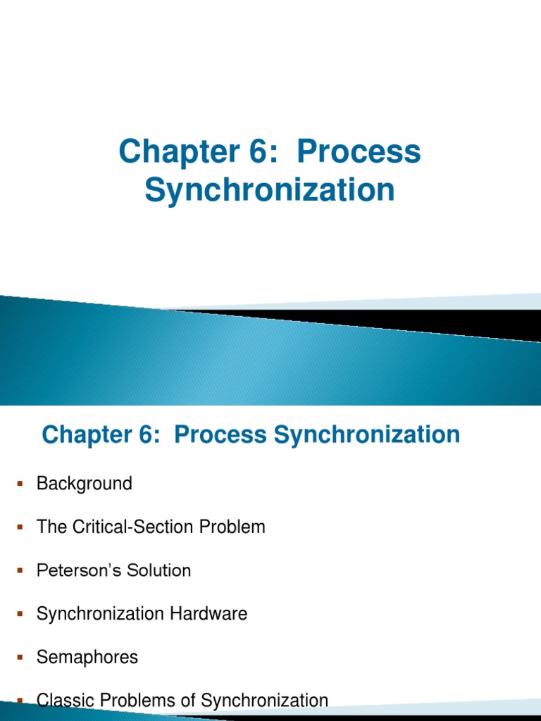 OS Module2.3 Synchronization | PDF | Process (Computing) | Synchronization