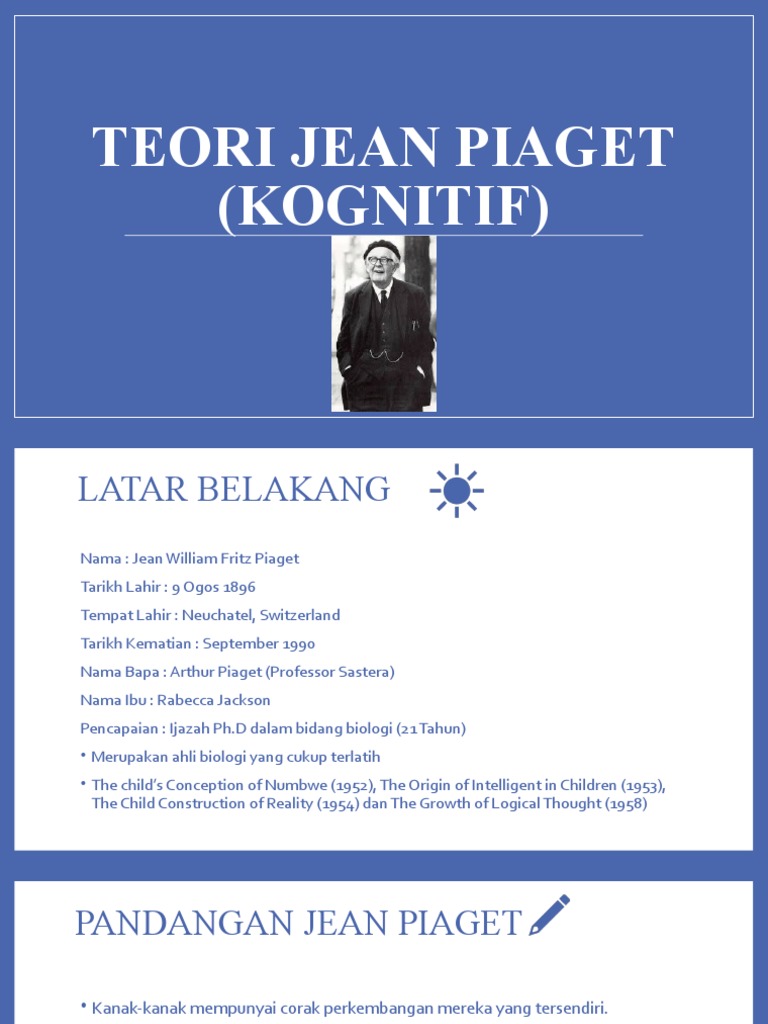 PP Teori Jean Piaget | PDF | Karier & Perkembangan | Sains & Matematika