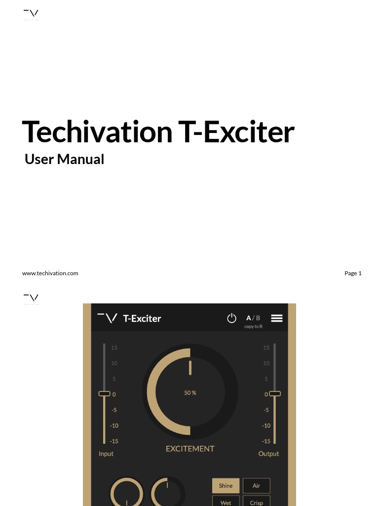 T-Exciter Manual | PDF | Mac Os | 64 Bit Computing
