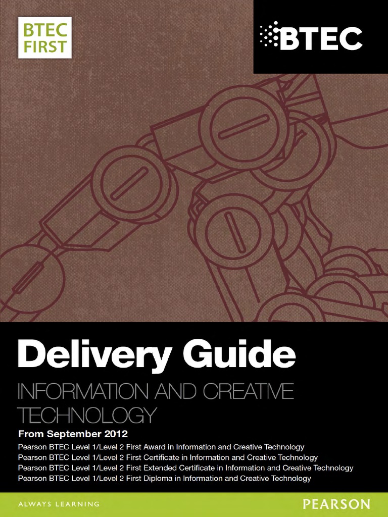 BTEC First ICT Delivery Guide | PDF | Learning | Vocational Education