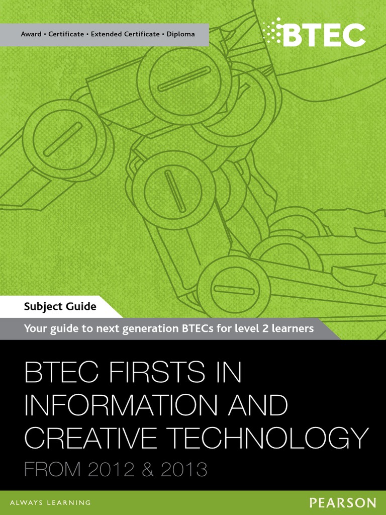 BTEC First ICT Info Guide | PDF