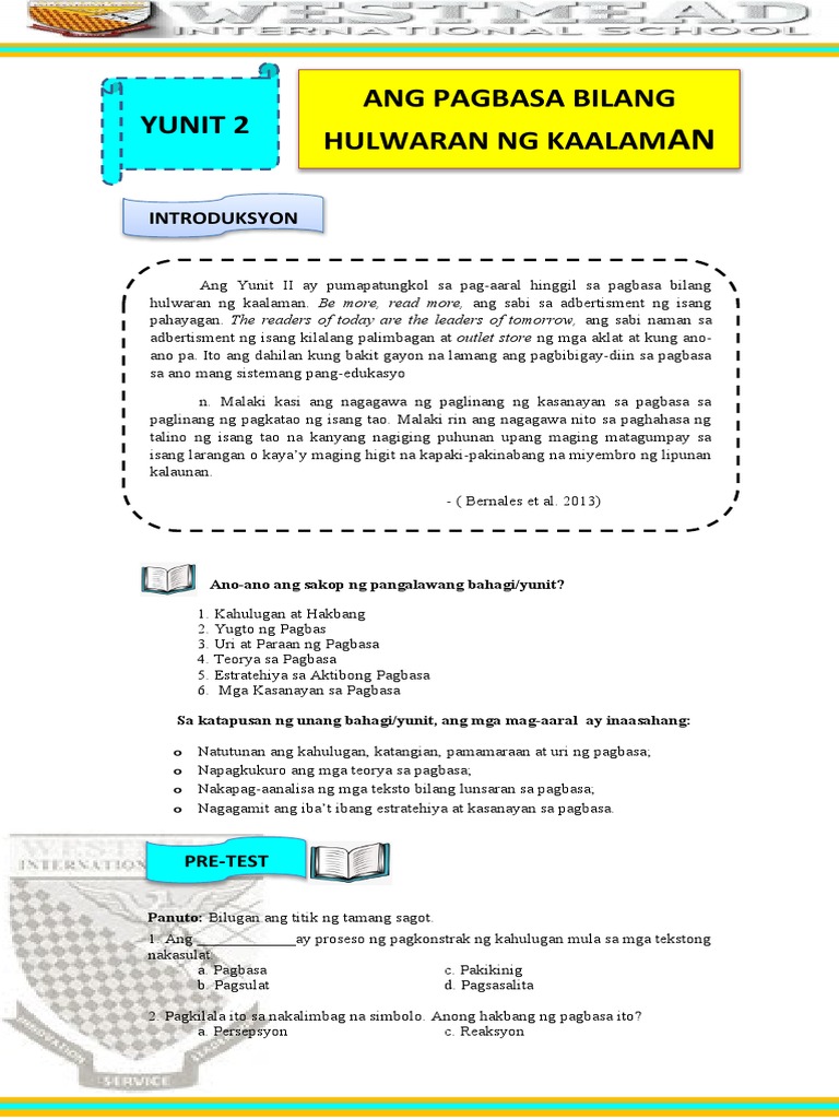 Ikaapat Na Linggo - Pagbasa at Pagsulat Tungo Sa Pananaliksik | PDF