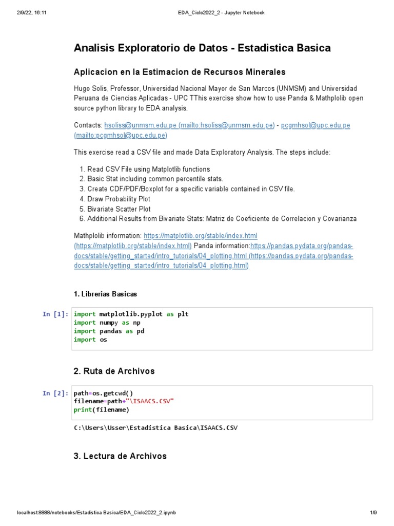 Matriz de Correlación en Python | PDF | Statistical Theory | Statistics