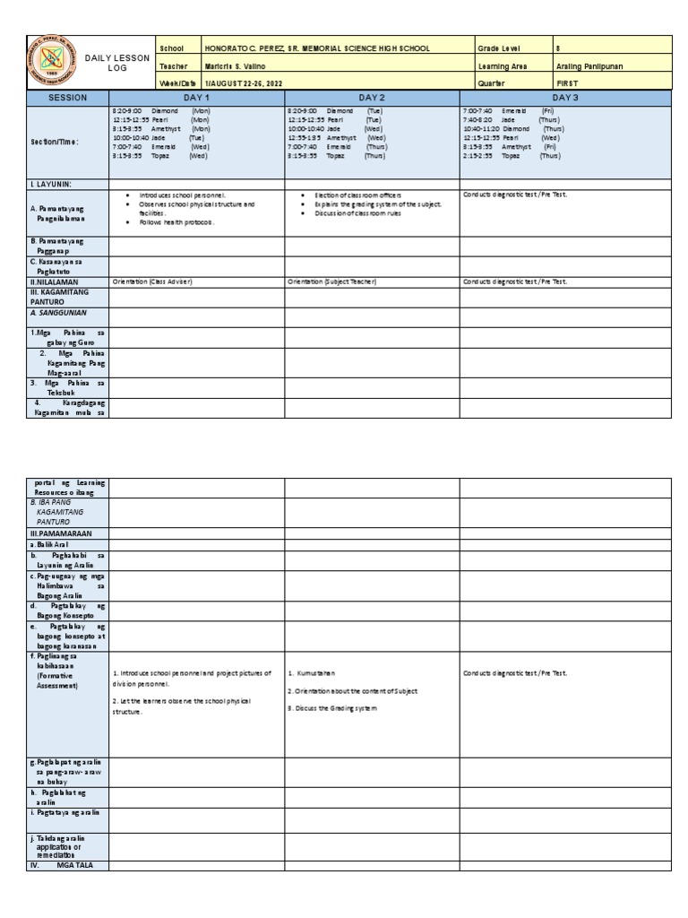 AP8 - DLL - Q1W1 - Katangian Pisikal NG Daigdig | PDF