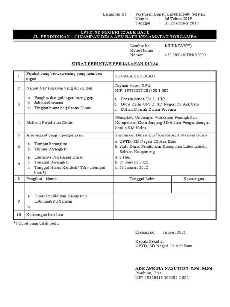 SPPD Workshop Peningkatan Kompetensi Guru Jenjang SD Dalam Pengembangan Soal Akm Kelas | PDF