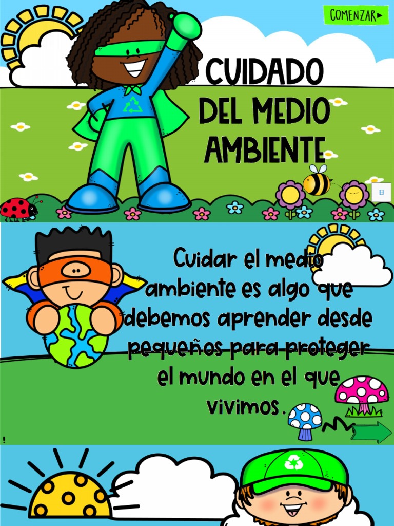 Cuidado Del Medio Ambiente Editable - PPT Informativo | PDF