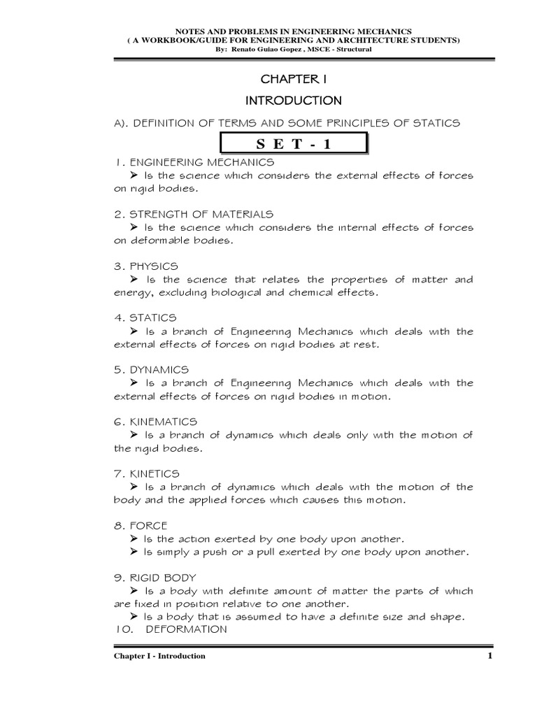 Engineering Mechanics Guide | PDF | Force | Euclidean Vector