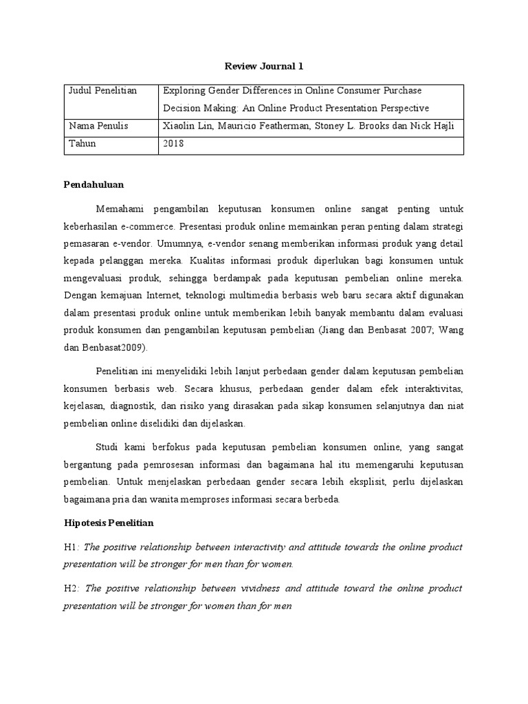 Review Journal Decision Making | PDF