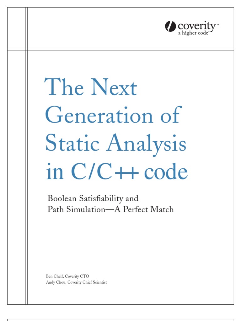Coverity White Paper-SAT-Next Generation Static Analysis 0 | PDF ...