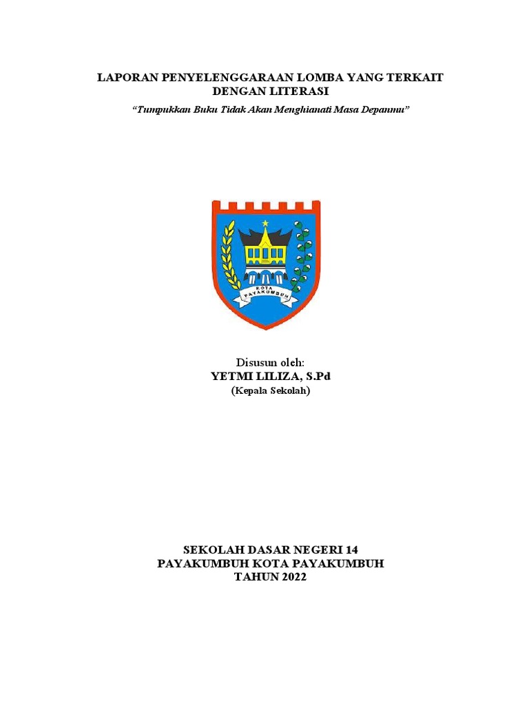 Laporan Penyelenggaraan Kegiatan Literasi | PDF