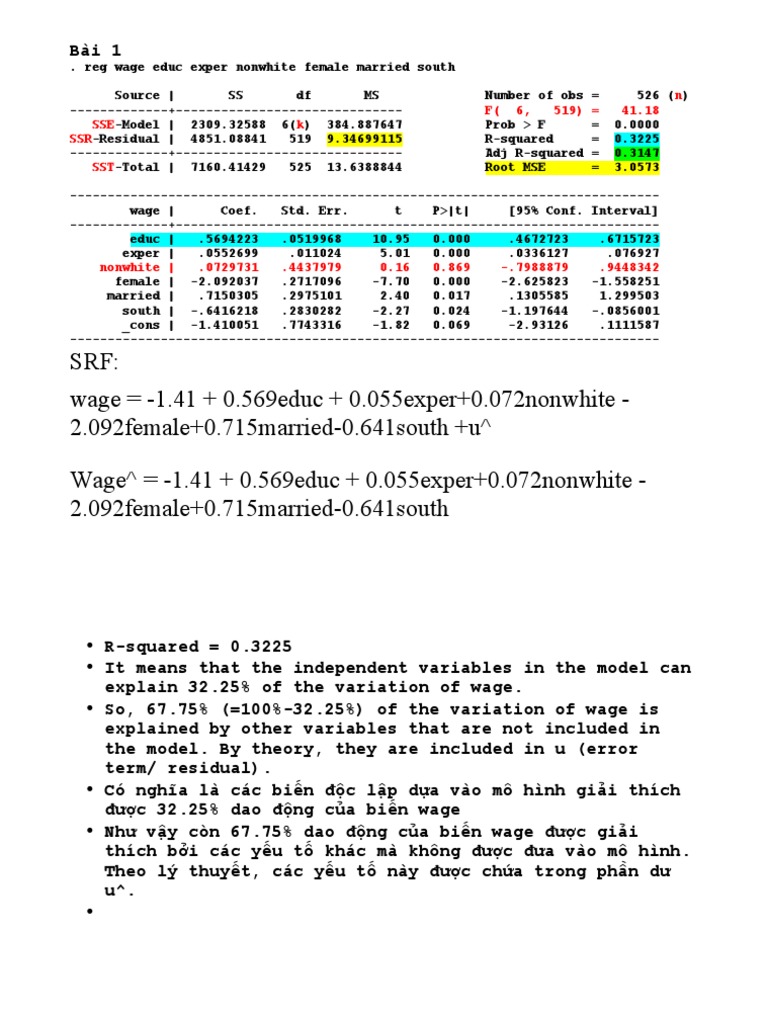 Bài tập KTL - Exercise | PDF