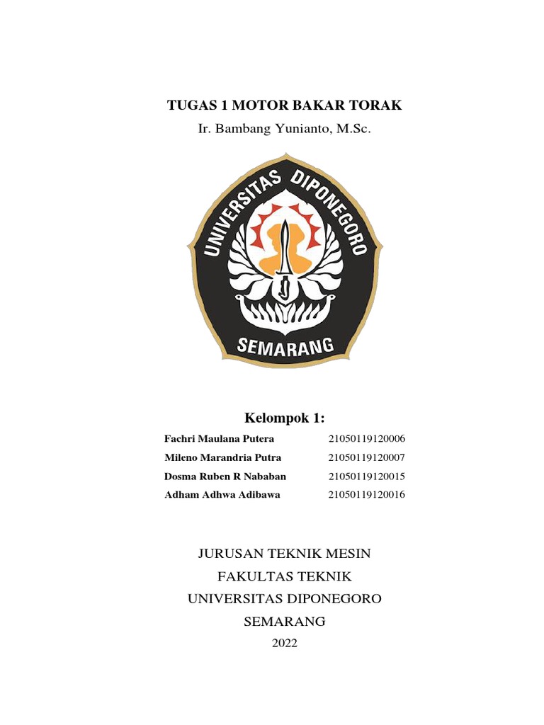 Motor Bakar Torak | PDF
