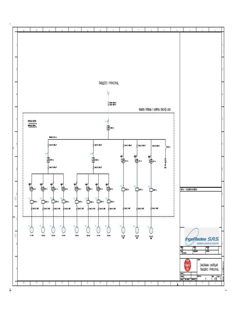 Diagrama Unifilar-Tablero | PDF