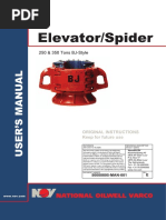Manual Spider Varco | PDF | Valve | Screw