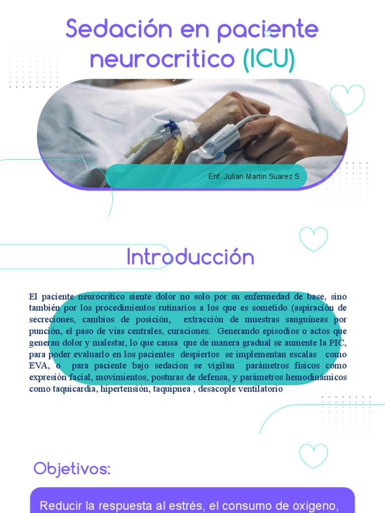 Sedacion Paciente Critico | PDF | Dolor | Ansiedad