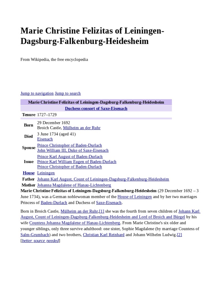 Marie Christina Feli History Lady | PDF