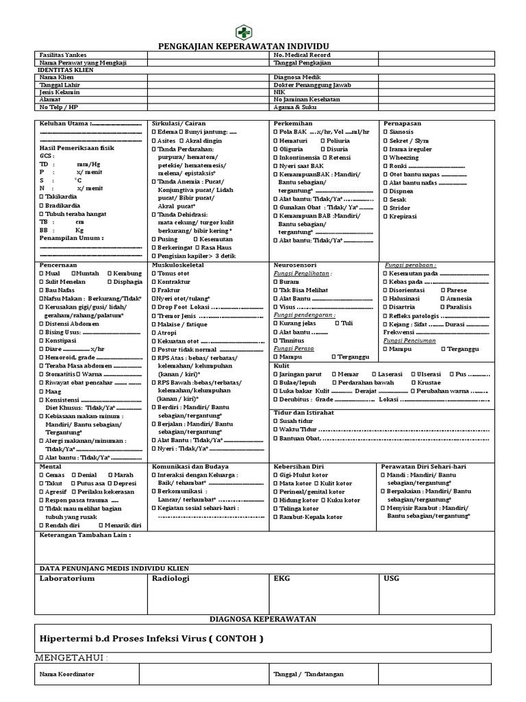 Form Askep Individu | PDF