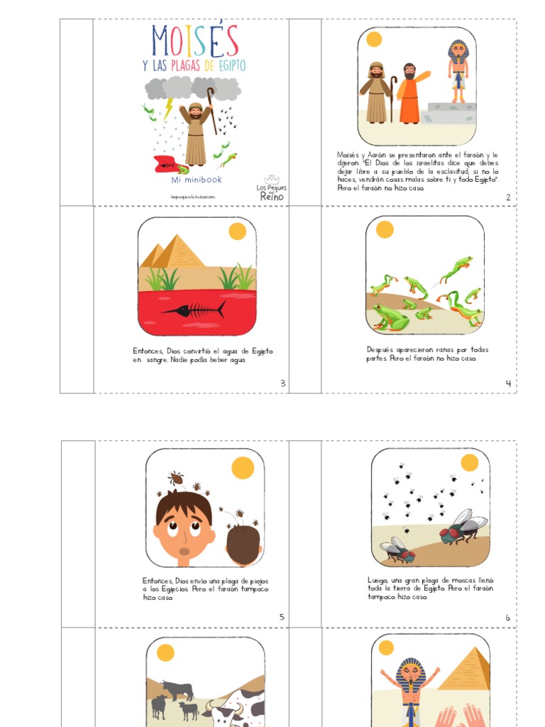 Mini Book - Moises y Las Plagas de Egipto | PDF