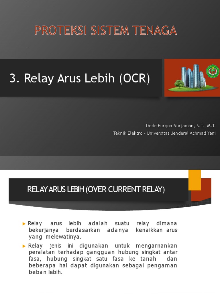 Jenis dan Karakteristik Relay Arus Lebih | PDF | Metode & Bahan Ajar ...