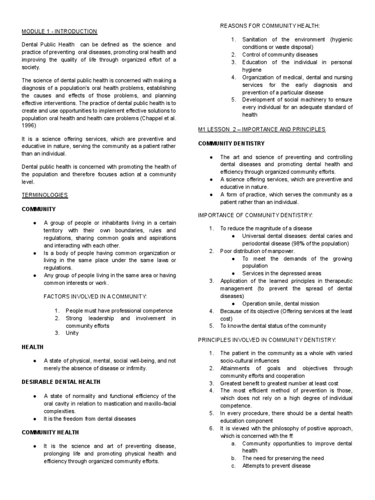 Dental Public Health | PDF | Swot Analysis | Dentistry