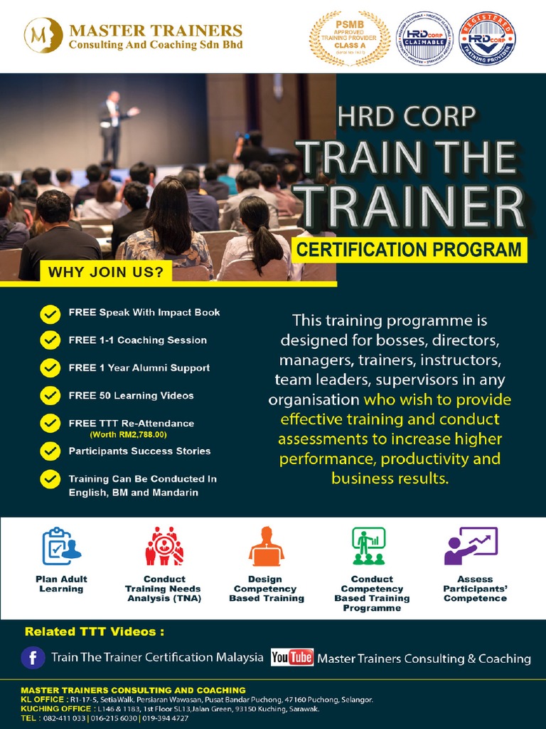 Master Trainers TTT Flyer Dec 2022 - Jan 2023 | PDF