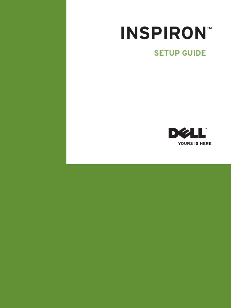 Laptop Inspiron 1440 Setup Guide en Us | PDF | Internet Access | Modem