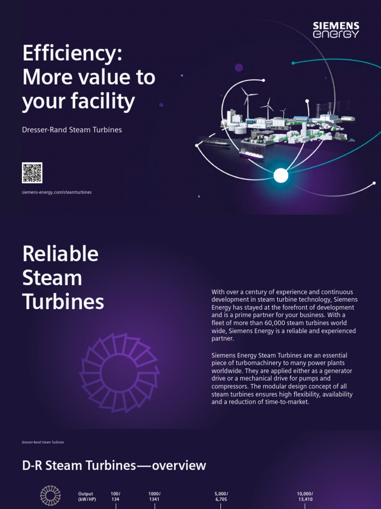 Se Brochure Dresser Rand Steam Turbines 2021 | PDF | Turbine | Pump