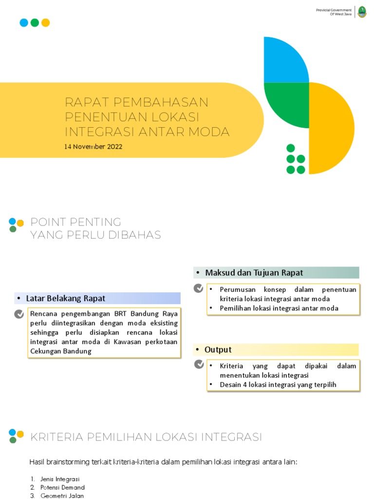 Rapat Integrasi Antar Moda 3 | PDF