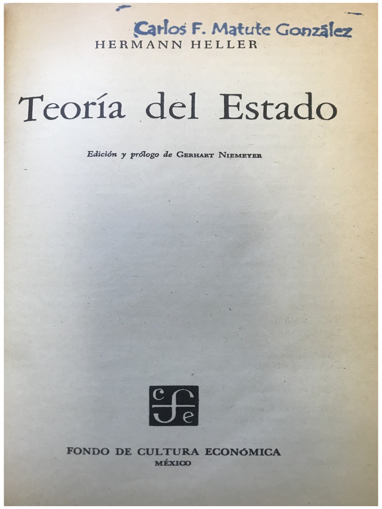 Teoría Del Estado-Hermann Heller | PDF